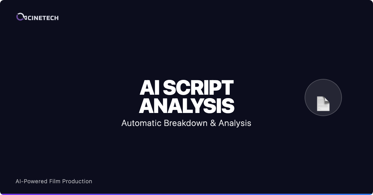 AI Script Analysis & Breakdown | Automatic Screenplay Analysis - Cinetech